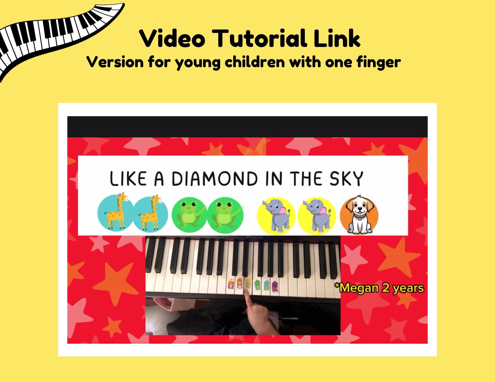 Twinkle Twinkle Little Star, Easy Piano, Sheet Music, Digital Download ...