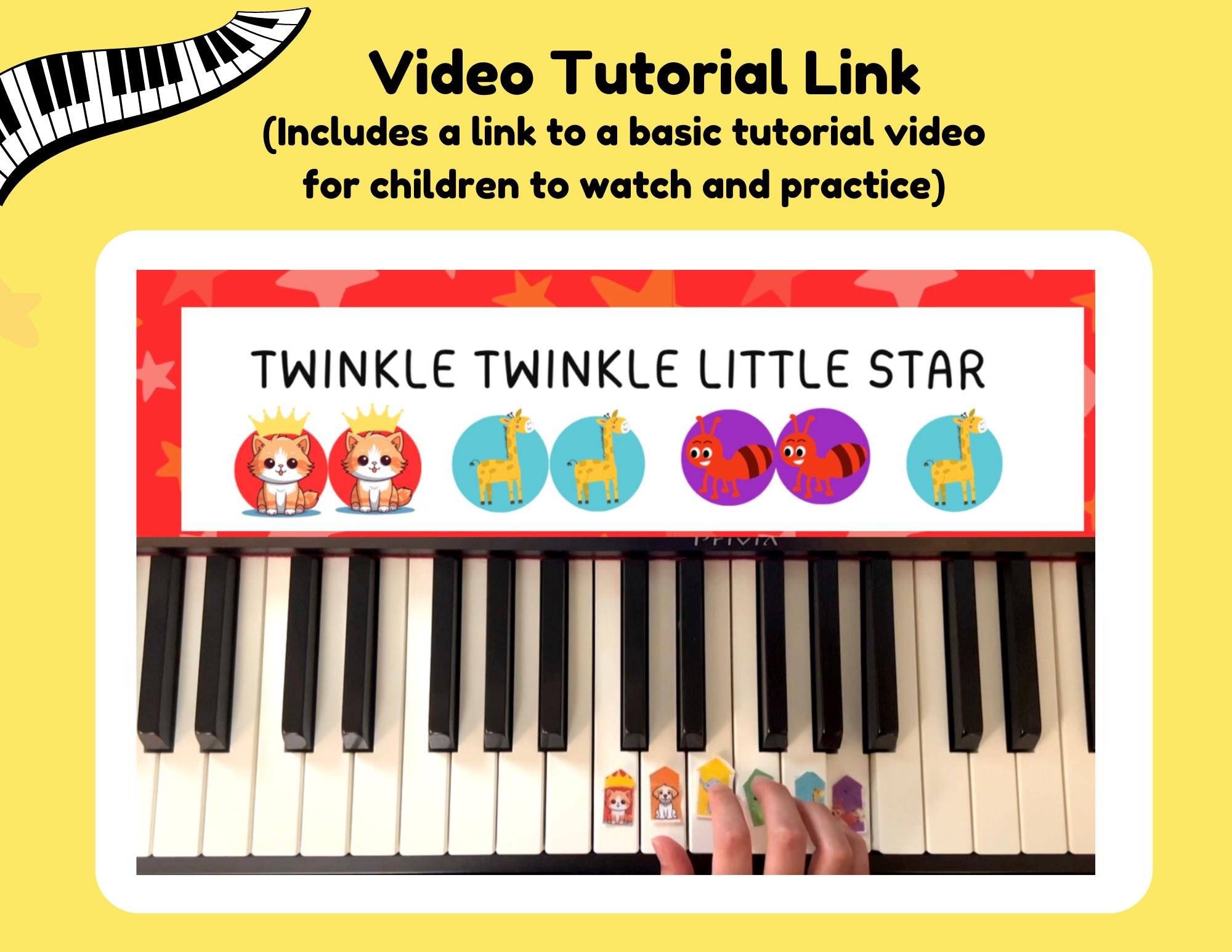 Twinkle Twinkle Little Star, Easy Piano, Sheet Music, Digital Download ...
