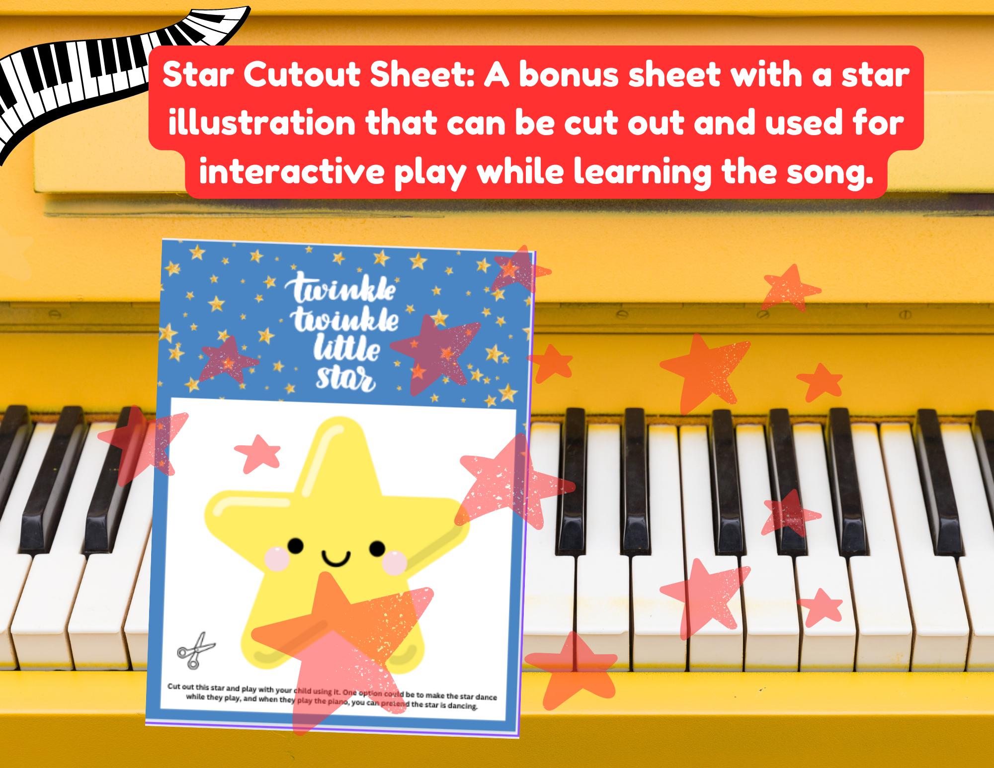 Twinkle Twinkle Little Star, Easy Piano, Sheet Music, Digital Download ...