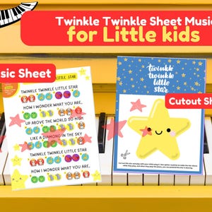 Twinkle Twinkle Little Star, Easy Piano, Sheet Music, Digital Download ...
