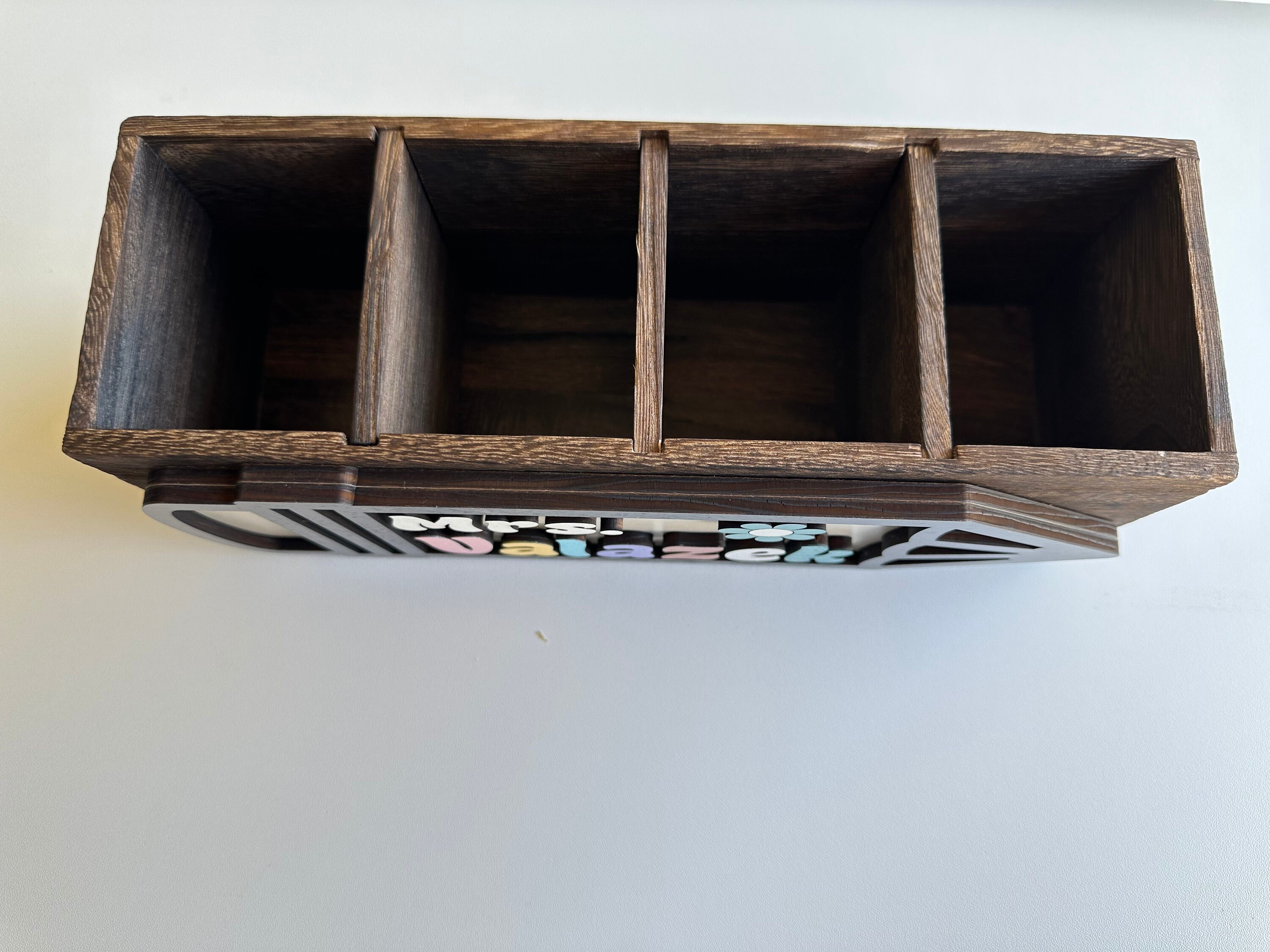 Personalized Teacher Desk Organizer Gift for Teacher Appreciation Gift ...