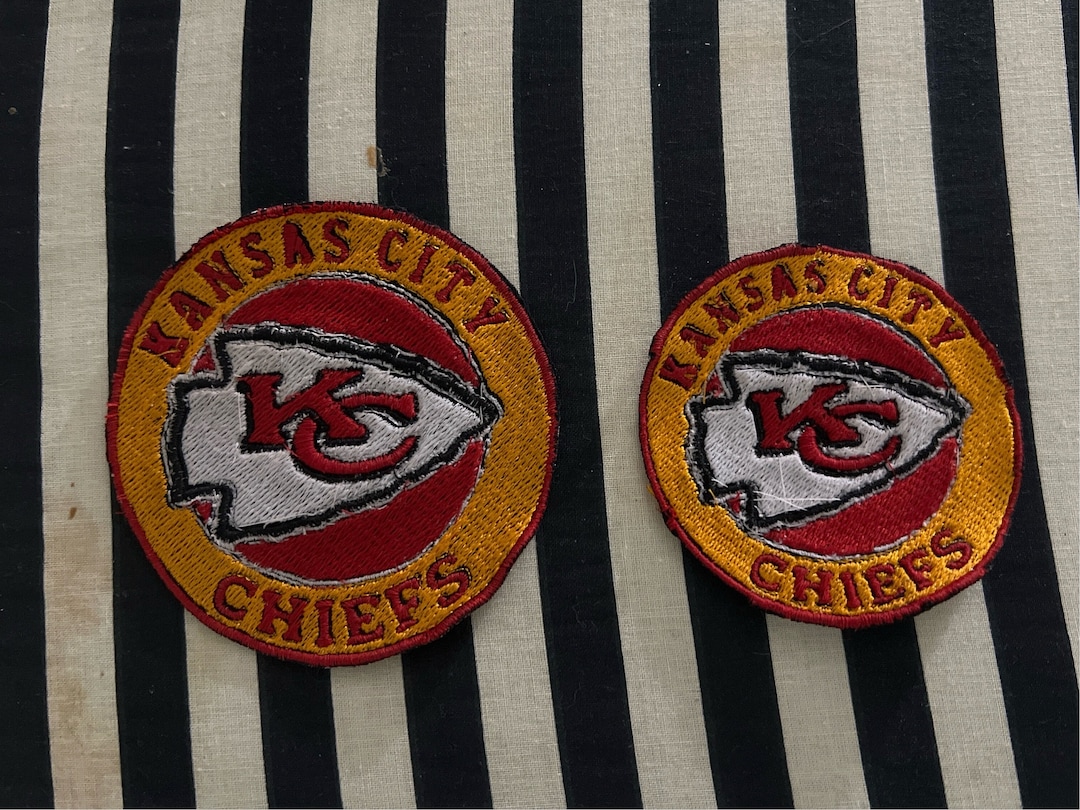 2 Piece Kansas City Chiefs Sew on Patch - Etsy