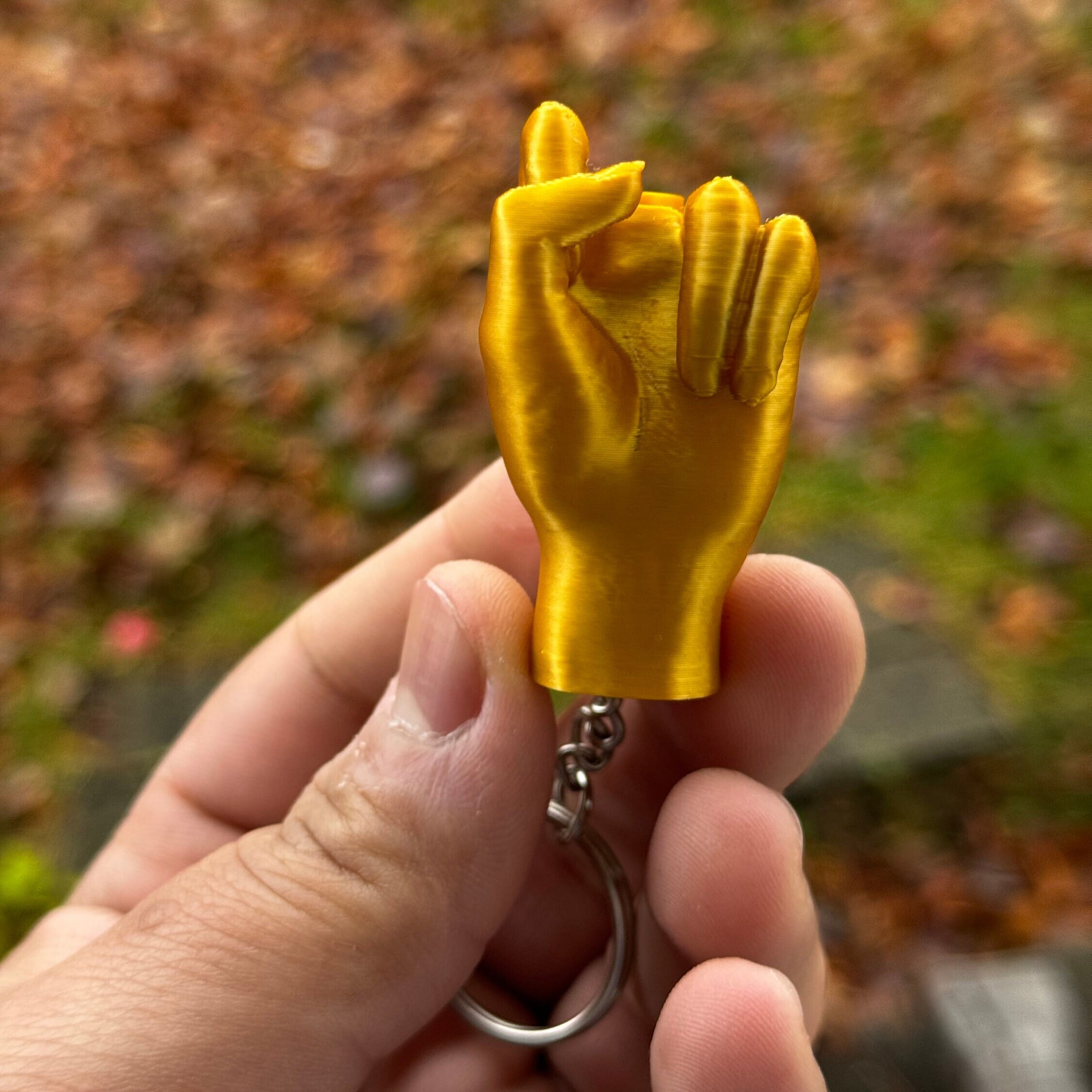 Collapsing Middle Finger Key Chain Gag Gift Fun Fidget Toy as Seen on ...