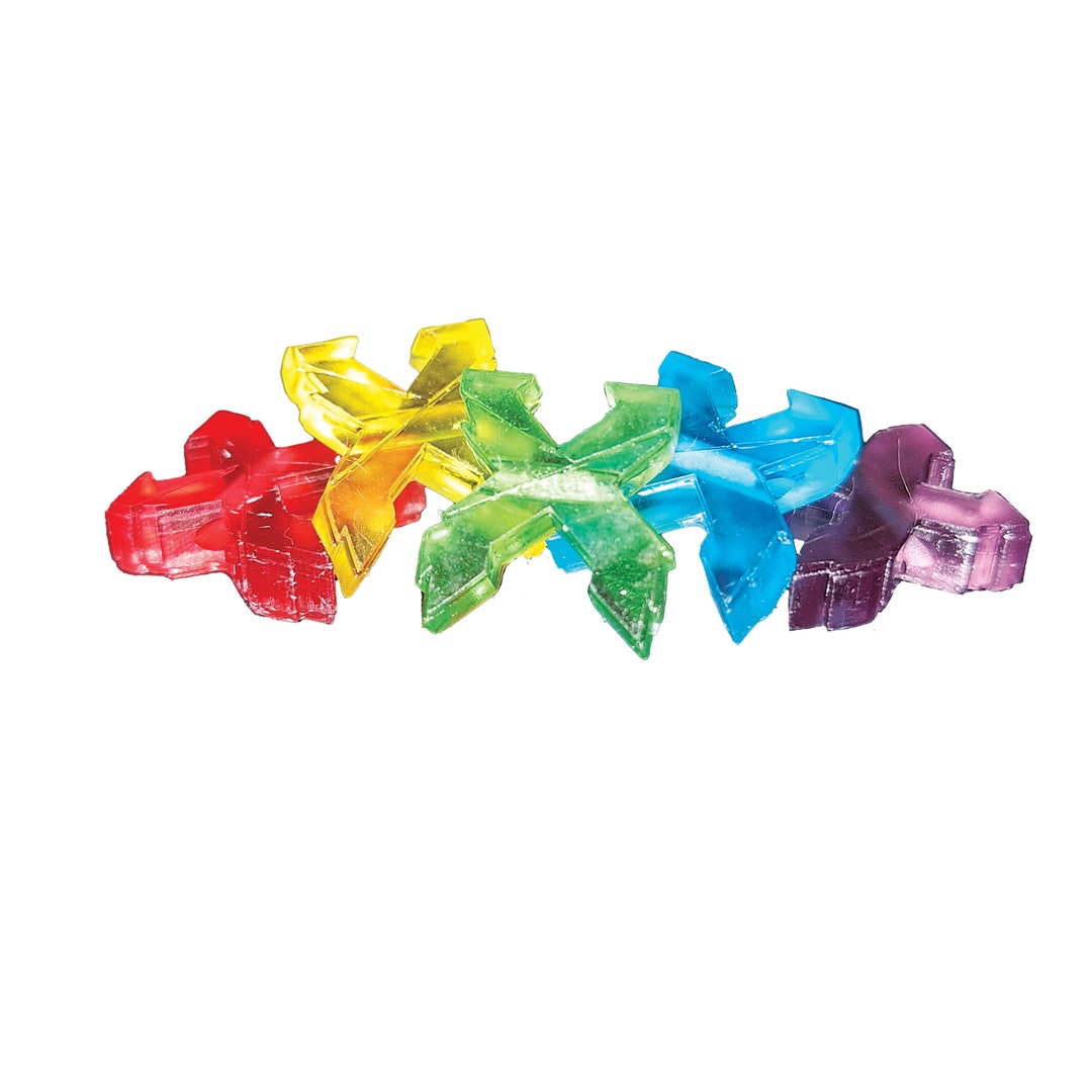 EXCISION X Kandi Charms Smooth Clear Colorful Rainbow DJ - Etsy