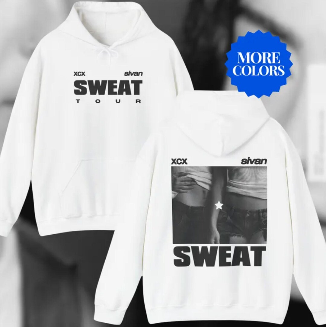 SWEAT Tour Hoodie Merch, Brat Tour Concert Shirt, Troye and Charli ...