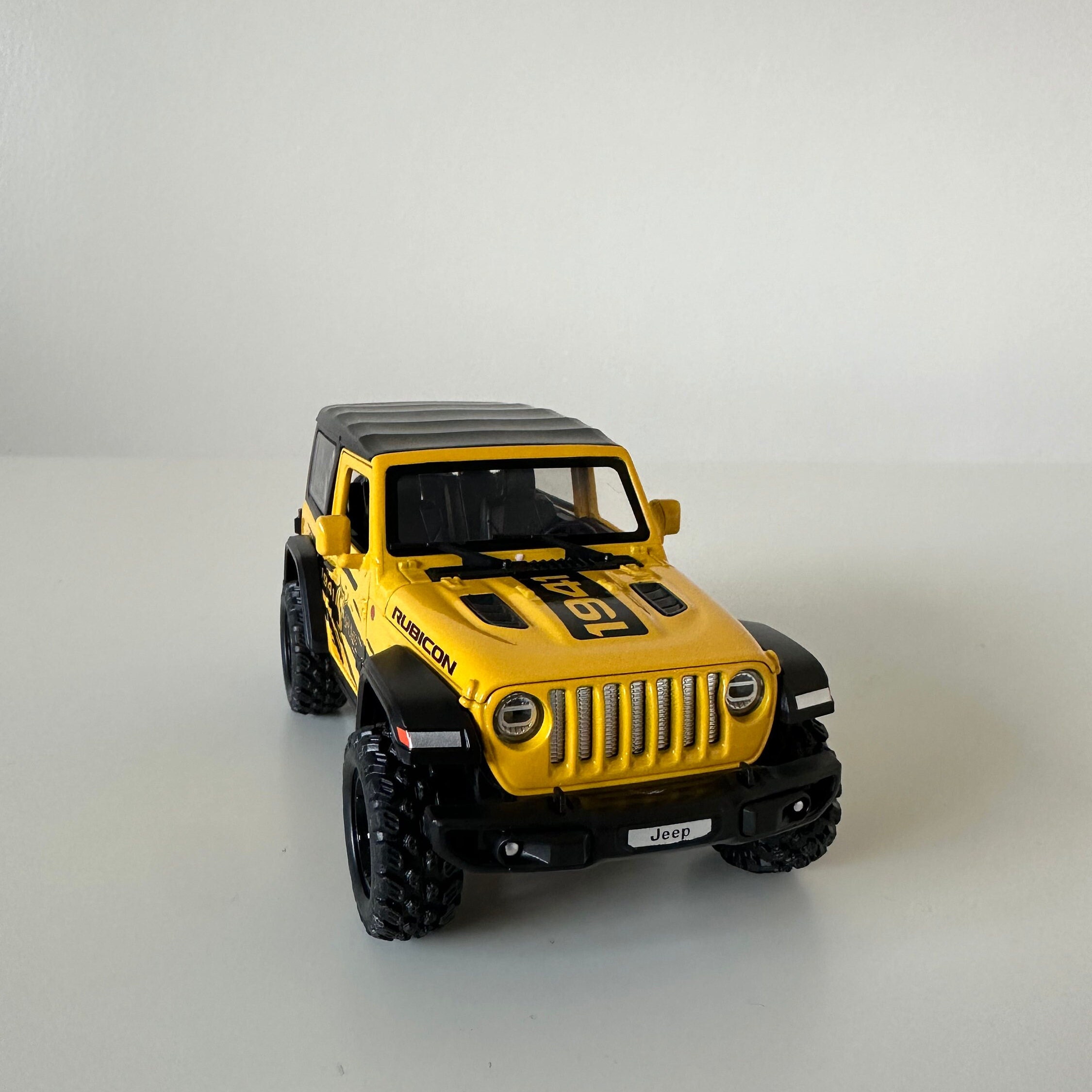 1:32 Jeep Wrangler Rubicon Off-road Alloy Model Car Yellow Alloy ...