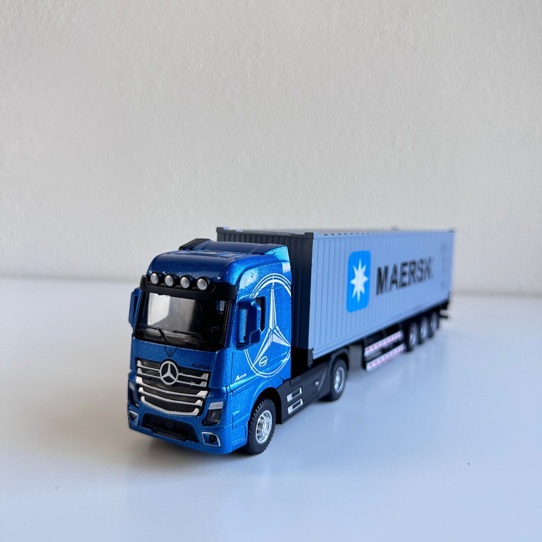1:32 Alloy Container Truck Model Car - Heavy Truck Alloy Diecasts for ...