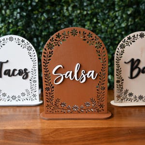 Papel Picado Party Signs, Food Labels for Party Table, Mexican Themed ...