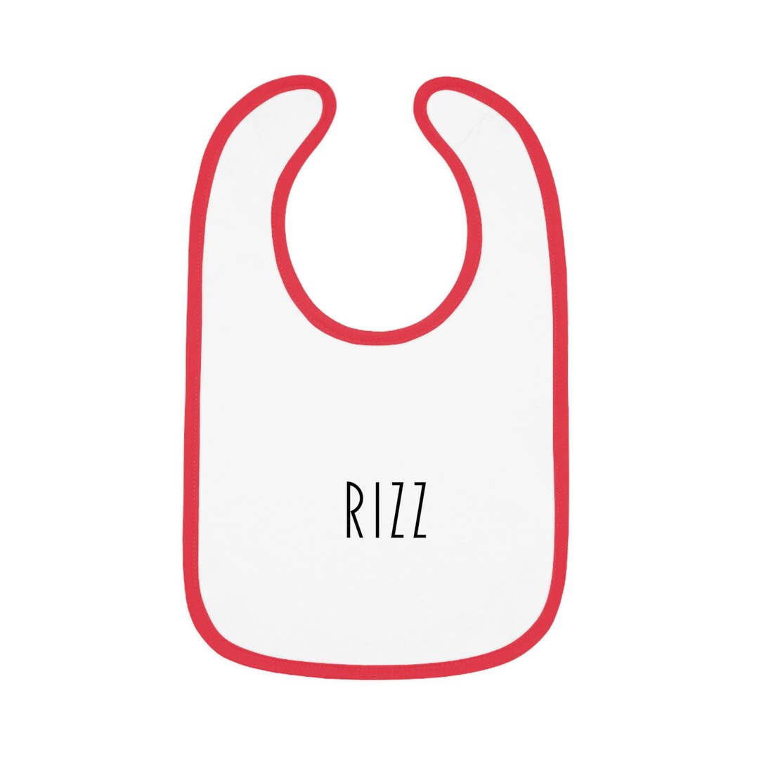 Rizz - IYKYK - Font: Blakely Lt. - Baby Contrast Trim Jersey Bib - Etsy