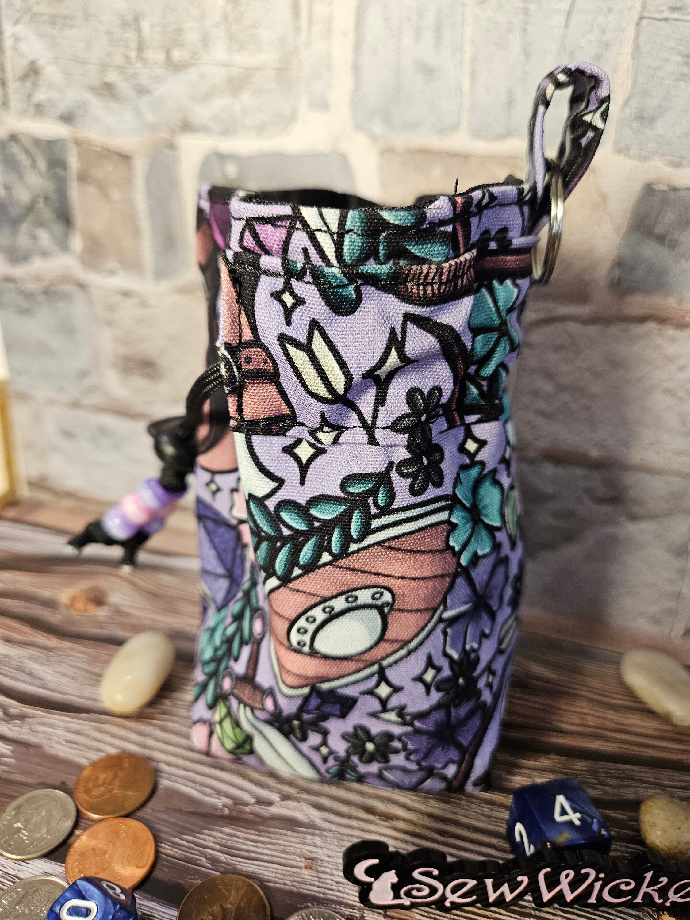 Dnd Keychain Pouch, Mini Dice Bag, Gaming Accessories, Dnd Gifts for Dm ...