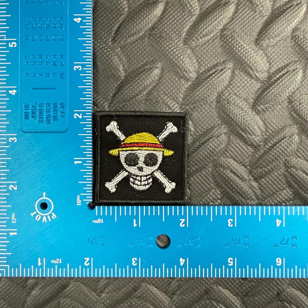 Custom Anime Embroidered Patch One Piece Jolly Roger Ship , Hoop and ...