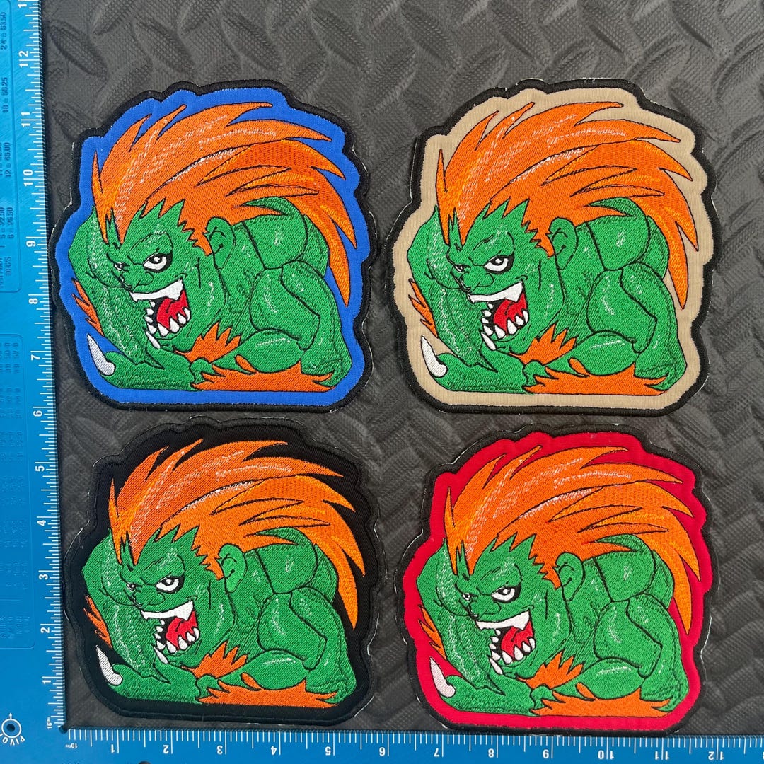 Fighter Blanka Custom Anime Street Embroidered Iron on Patch - Etsy