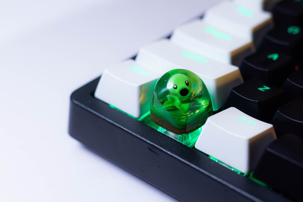 Peashooter Keycap, Epoxy Resin Keycaps, Plants Vs Zombies Artisan ...