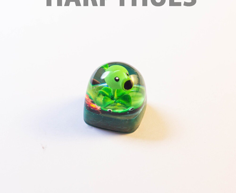 Peashooter Keycap, Epoxy Resin Keycaps, Plants Vs Zombies Artisan ...