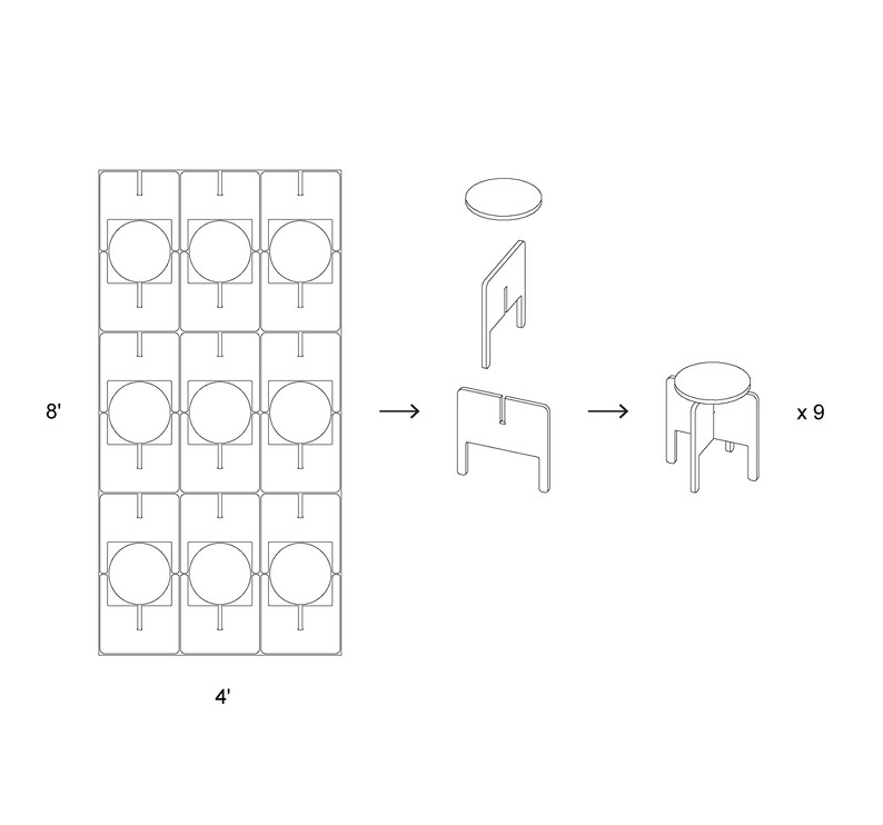 Plywood Stacking Stool - Etsy