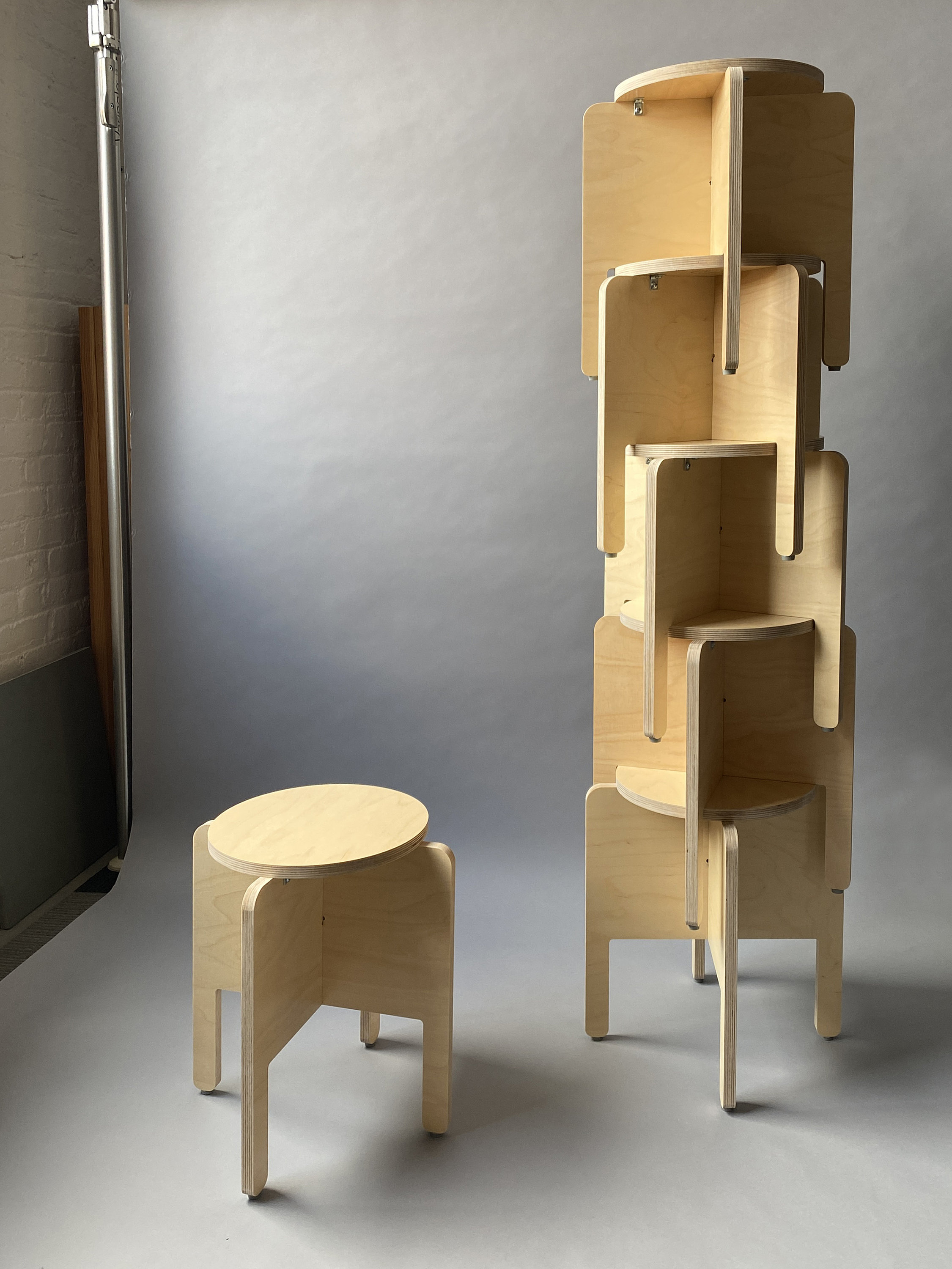 Plywood Stacking Stool - Etsy