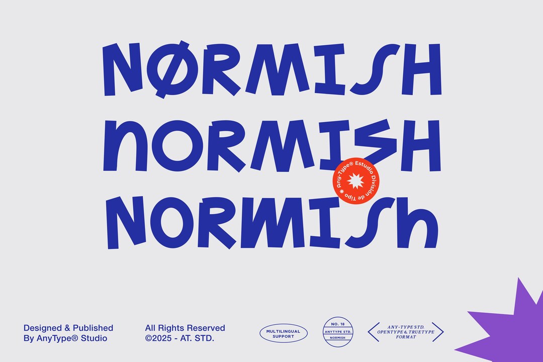 Normish, Bold Font, Expressive Font, Blocky Font, Poster, Raw Font ...
