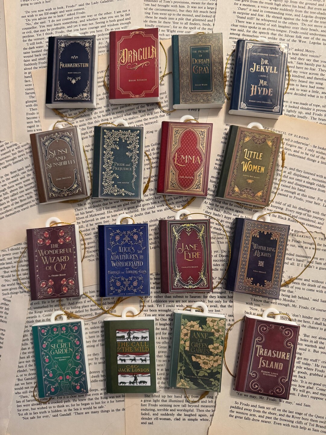 Classic Book Ornament - Vintage Antique Style | Book Lover Gift - Etsy