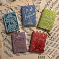 Jane Austen Ornament, Literary Christmas Tree Decor, Handmade Author ...