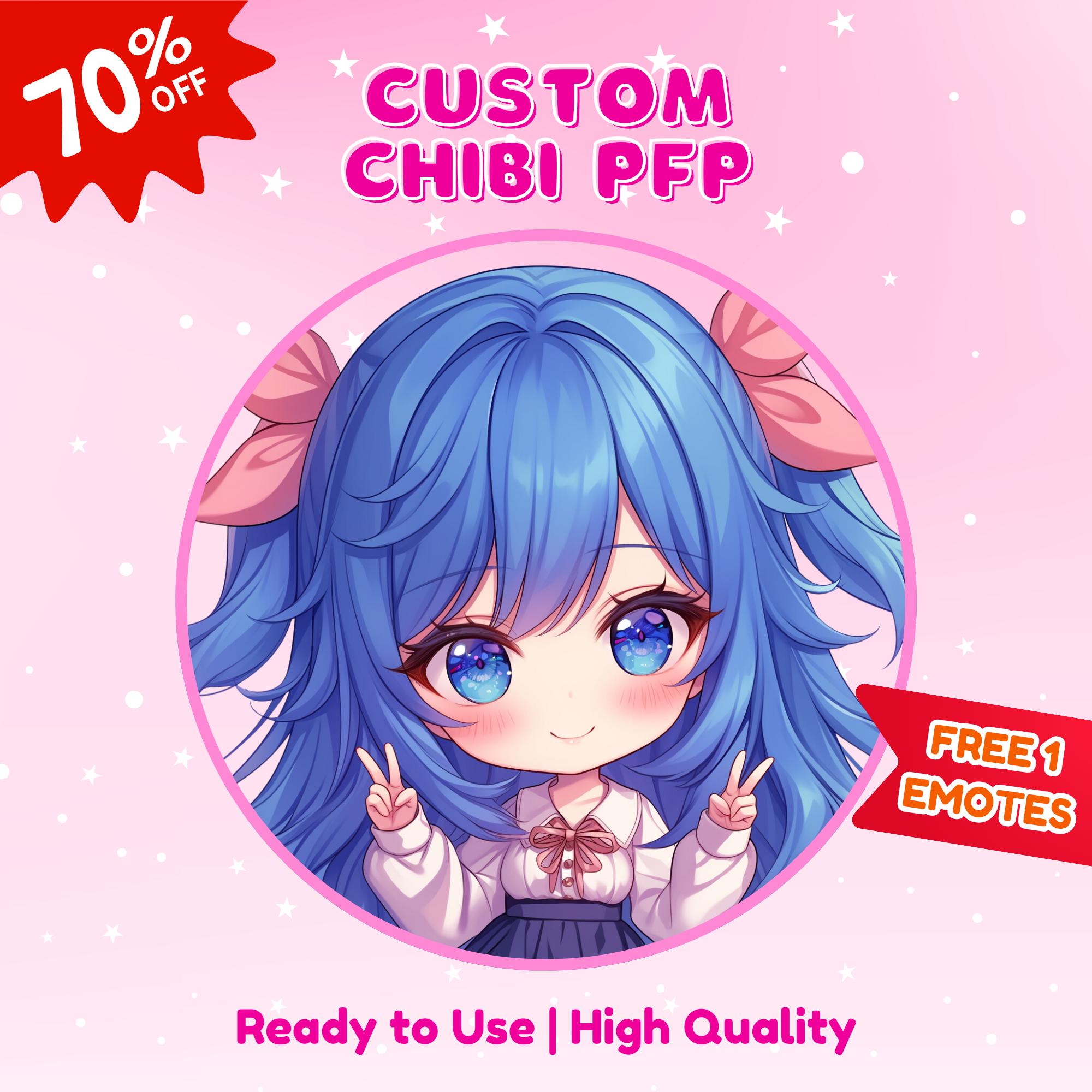 Custom Chibi PFP PFP Chibi Chibi Commissions Custom Anime Portrait ...