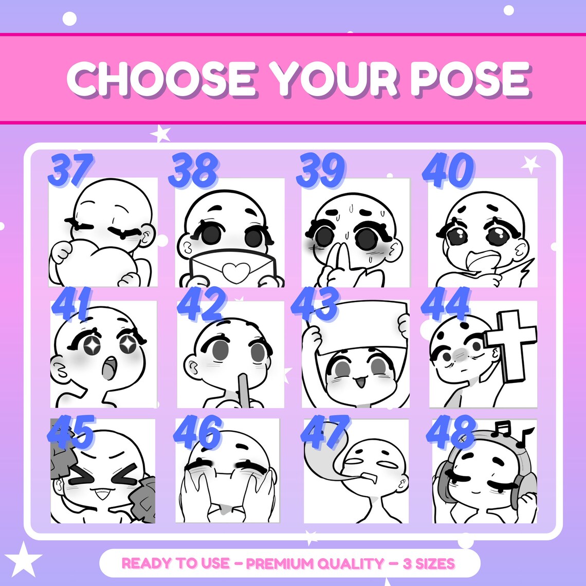 Custom Twitch Emotes, Animated Emotes, Vtuber Emotes, Kick Emotes, Sub ...