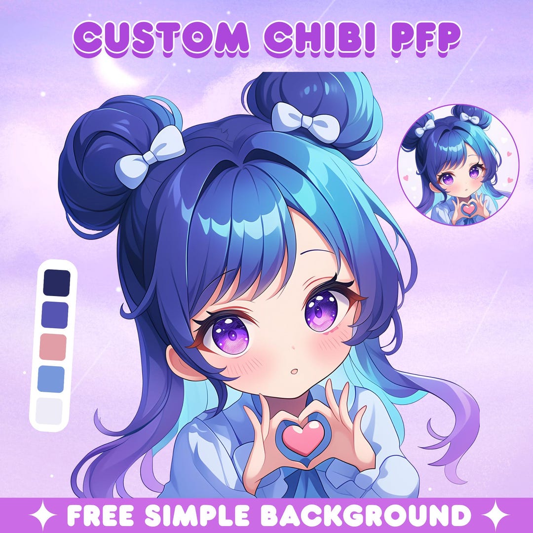 CUSTOM CHIBI PFP | Pfp Chibi, Pfp Commission, Chibi Commission, Chibi ...