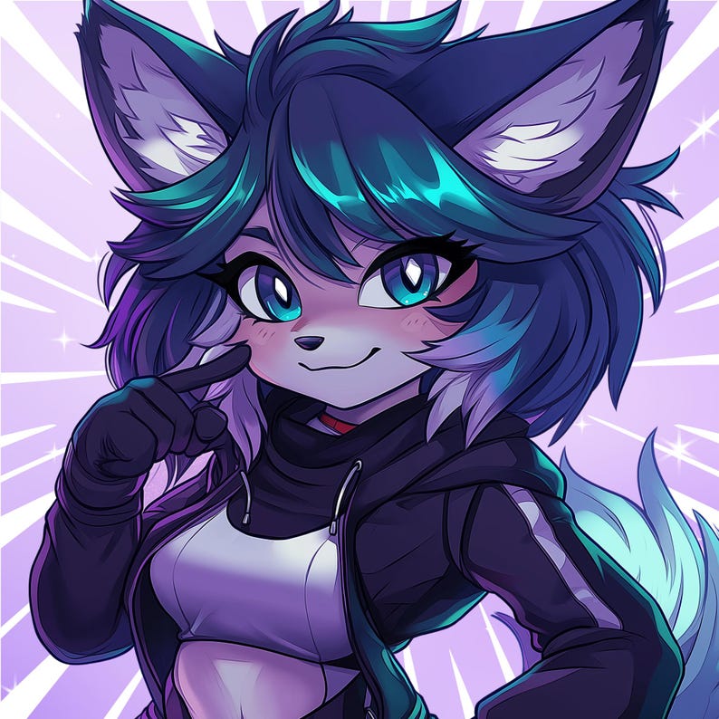 Custom Drawing Anime Character Furry Commission, Furry Avatar, Fursona ...