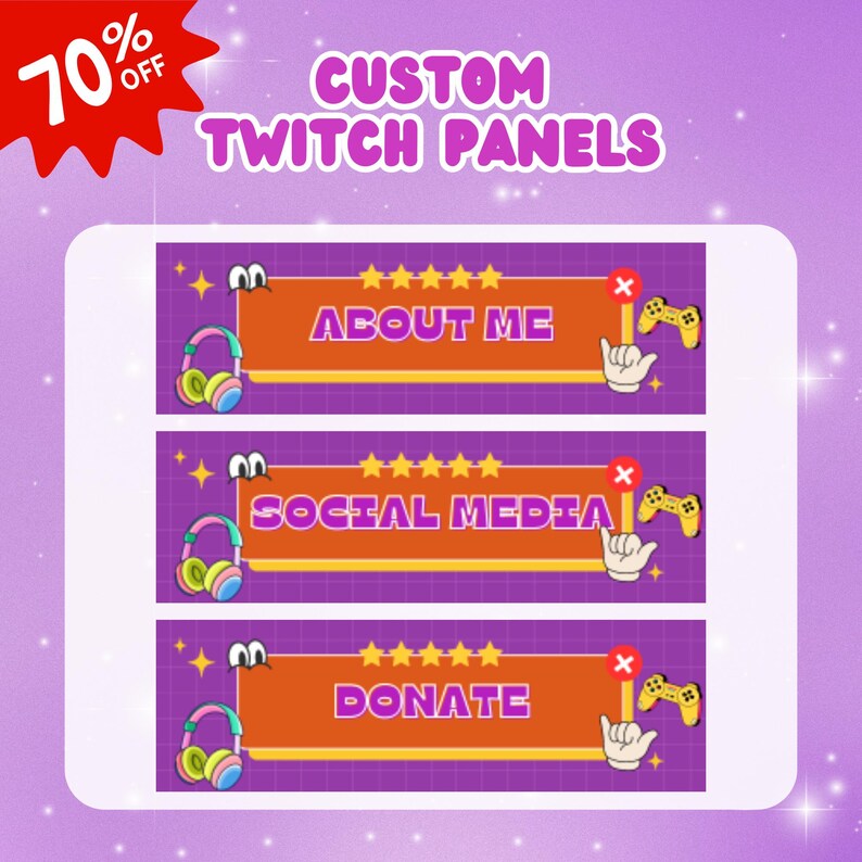 Custom Twitch Panels, Panel Twitch, Vtuber Panel, Pet Panel, Anime ...