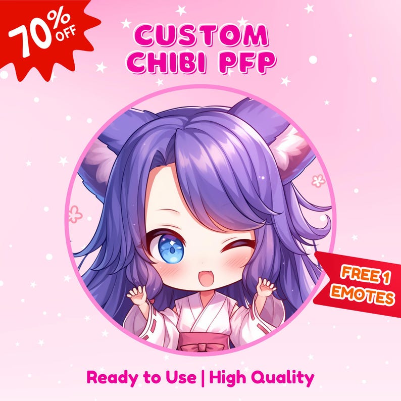 Custom Chibi PFP PFP Chibi Chibi Commissions Custom Anime Portrait ...