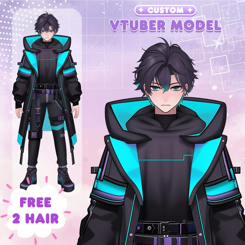 Live2d Model Male - Etsy