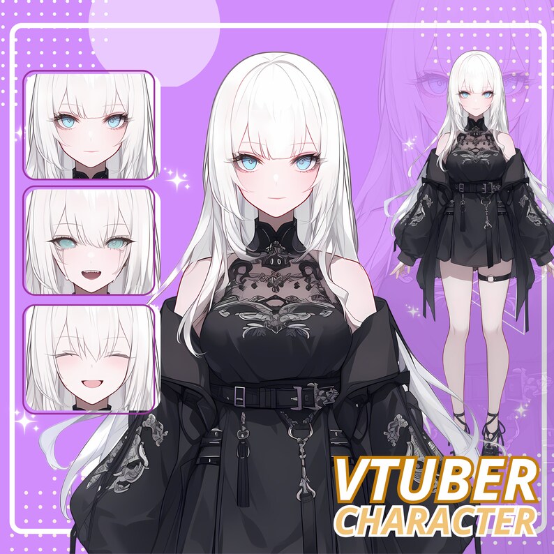 CUSTOM LIVE 2D VTUBER, Vtuber Design, Vtuber Commission, Vtuber Model, Live2d Model, Live2d ...