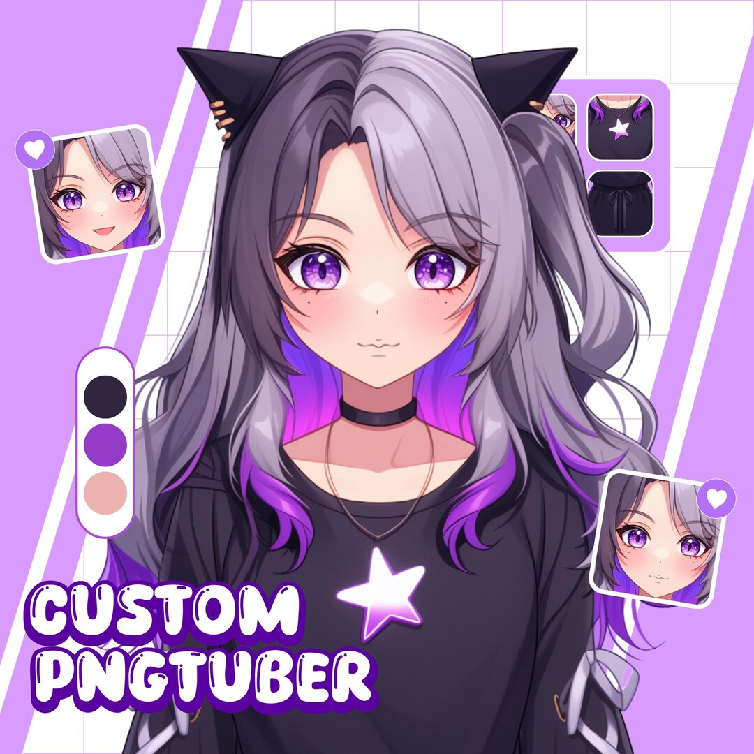 Custom Pngtuber Commission, Giftuber, Pngtuber Plus, PNG Model - Etsy