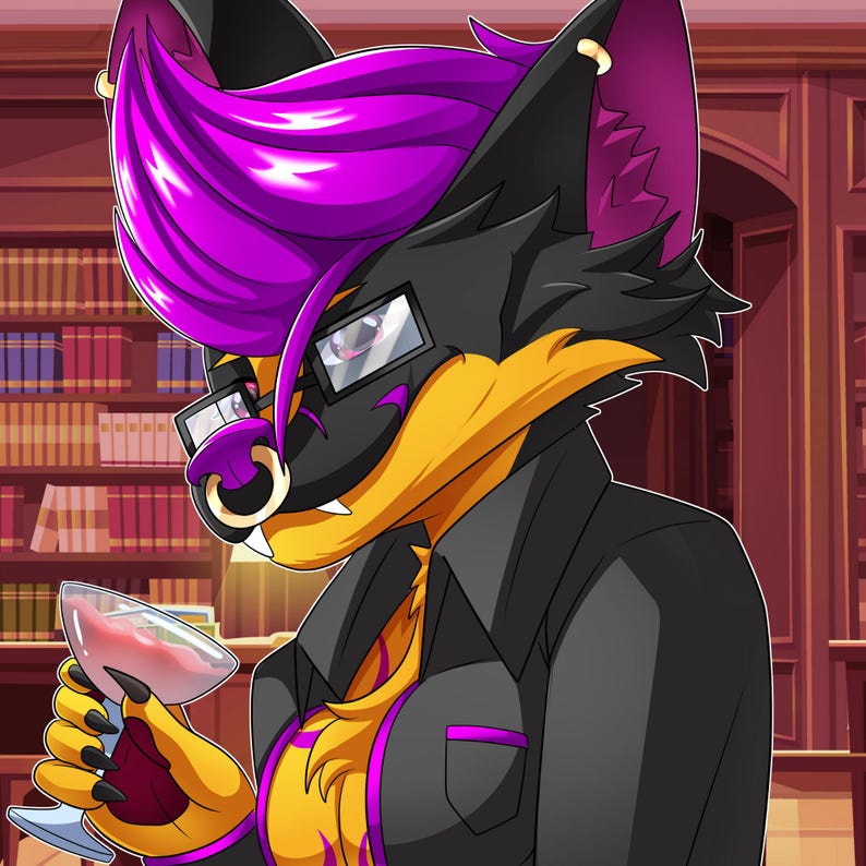 Custom Anime Furry Profile Picture, Fursona Art Commission - Etsy
