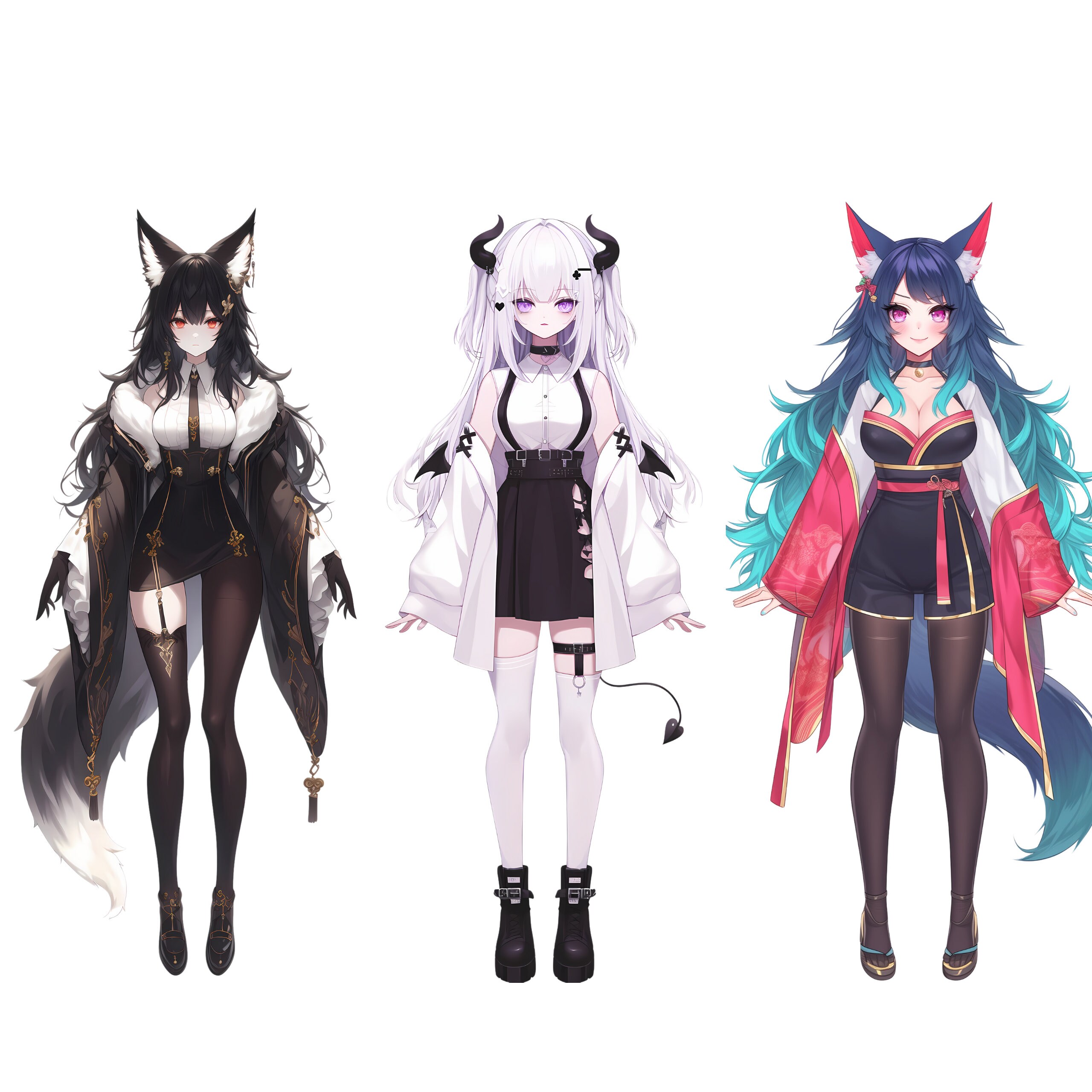 CUSTOM LIVE 2D VTUBER, Vtuber Design, Vtuber Commission, Vtuber Model ...