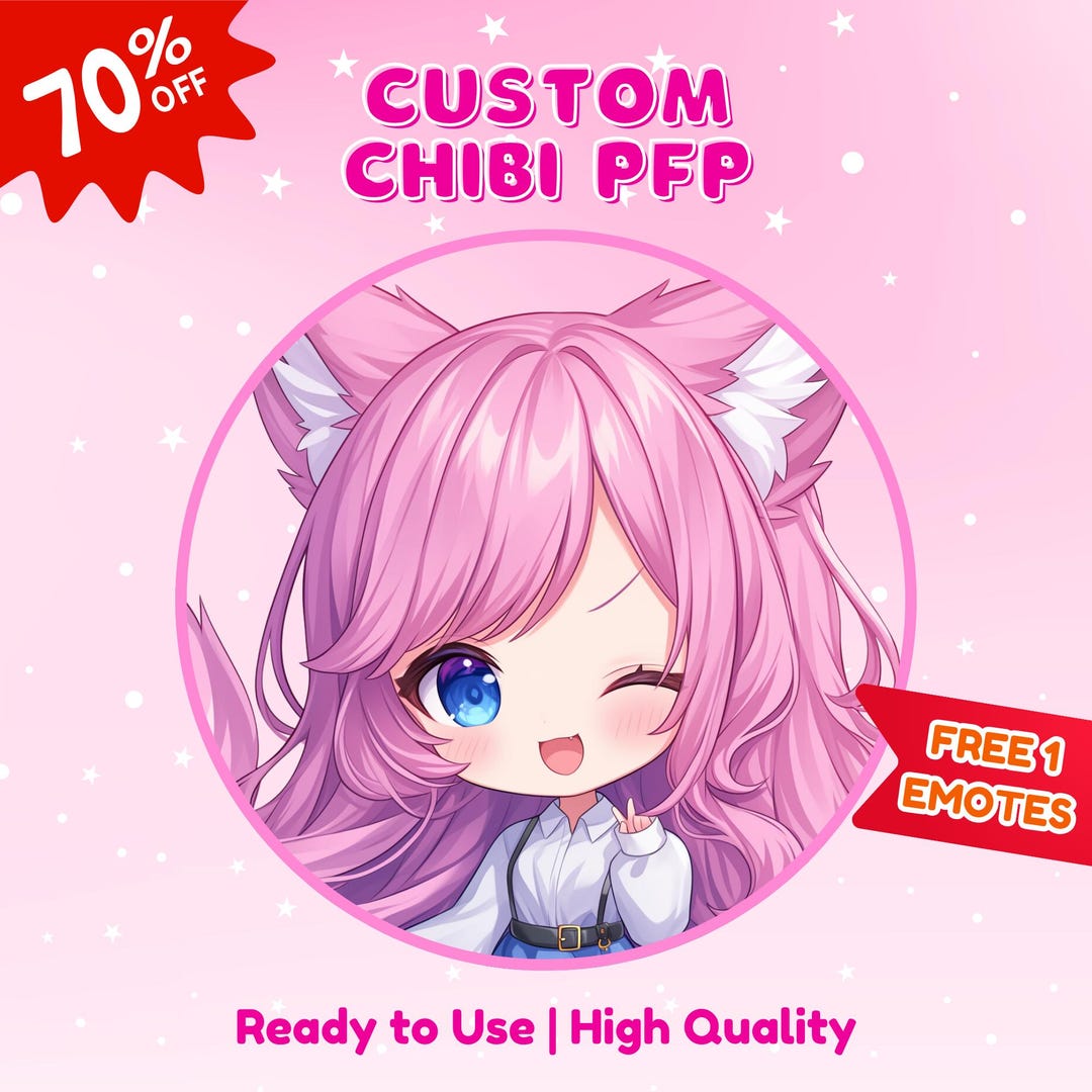 Custom Chibi PFP PFP Chibi Chibi Commissions Custom Anime Portrait ...