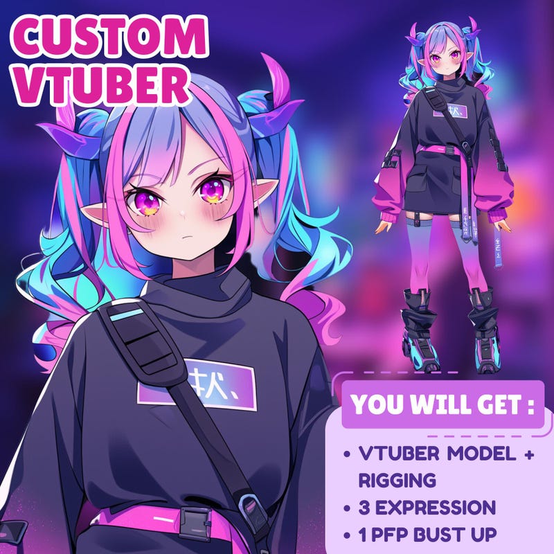 Vtuber Commission - Etsy
