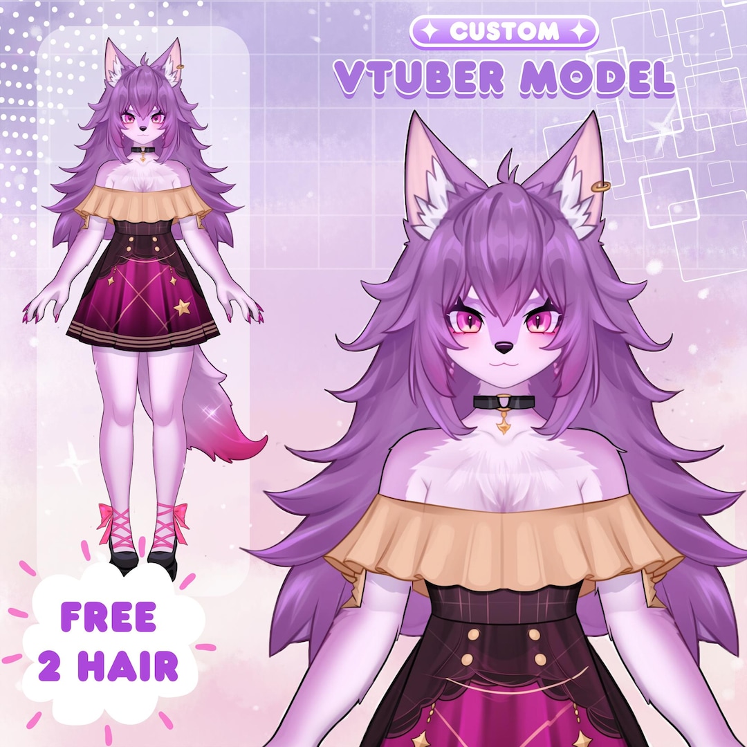 Custom Vtuber Model Furry Live2d Furry Vtuber, Custom Vtuber, Vtuber ...