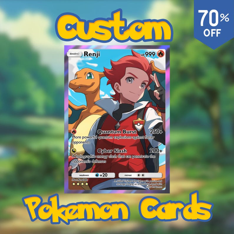 Custom Pokemon Trainer Card, Custom Pokemon, Pokemon Card, Pokemon ...