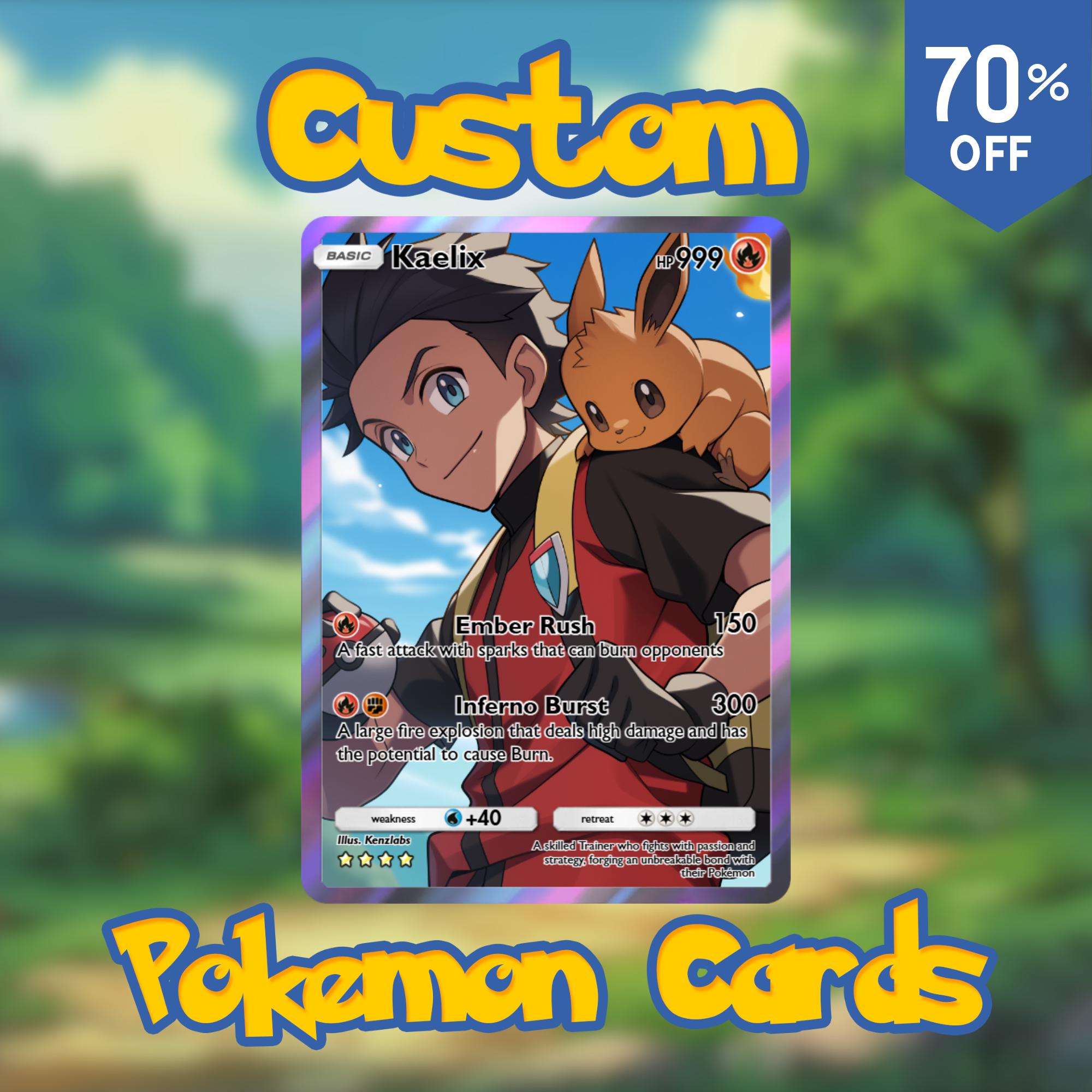 Custom Pokemon Trainer Card, Custom Pokemon, Pokemon Card, Pokemon ...
