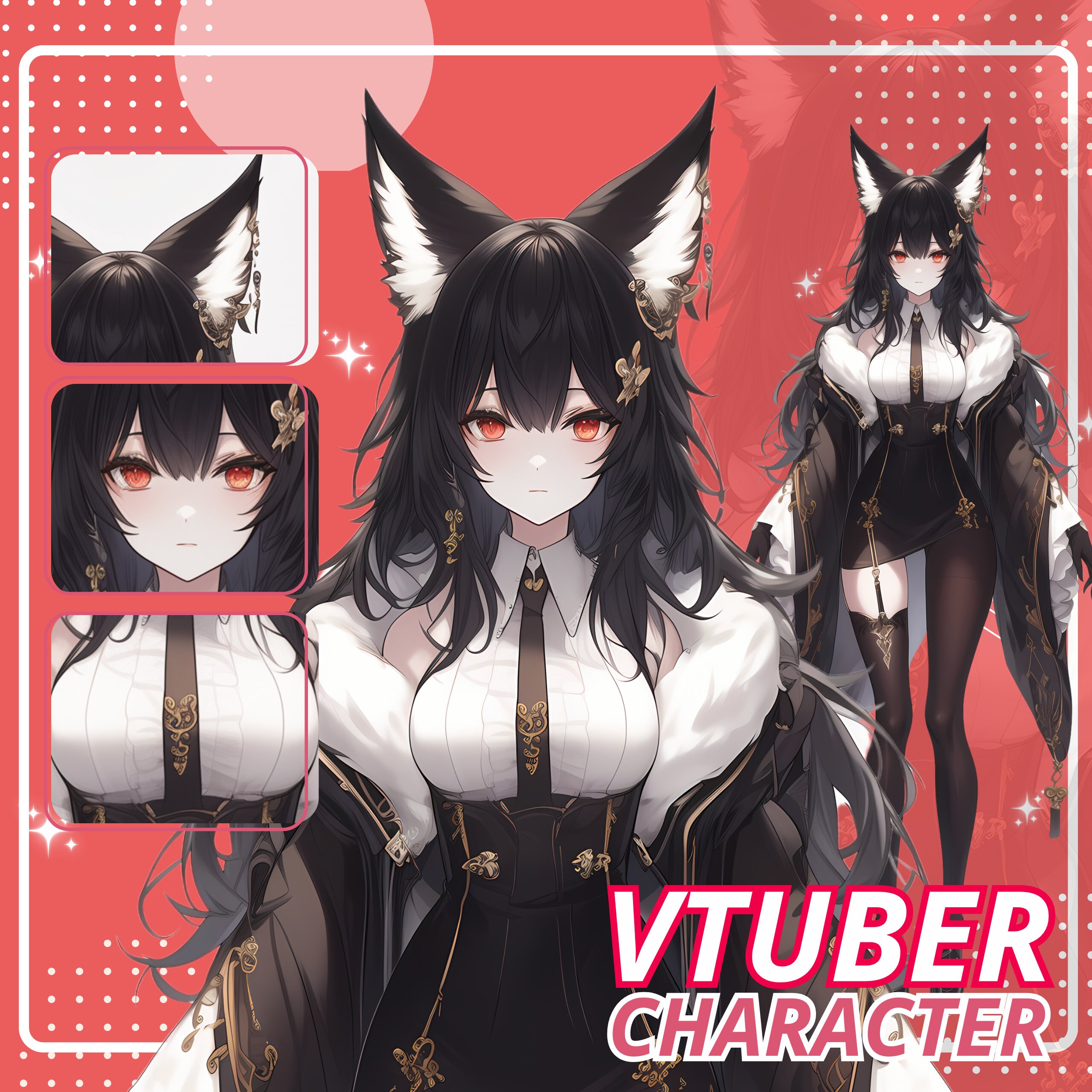 CUSTOM LIVE 2D VTUBER, Vtuber Design, Vtuber Commission, Vtuber Model ...