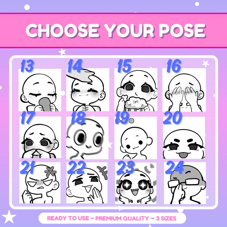 Custom Twitch Emotes, Animated Emotes, Vtuber Emotes, Kick Emotes, Sub ...
