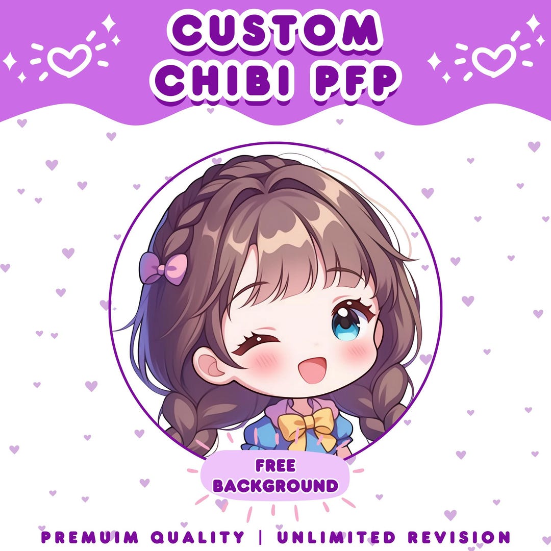 Custom Pfp Chibi, Pfp Chibi, Pfp Commission, Chibi Commission, Chibi ...