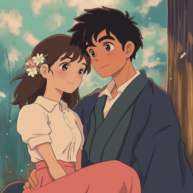 Custom Anime Portrait | Ghibli Style | Anime Portraits for Couples ...