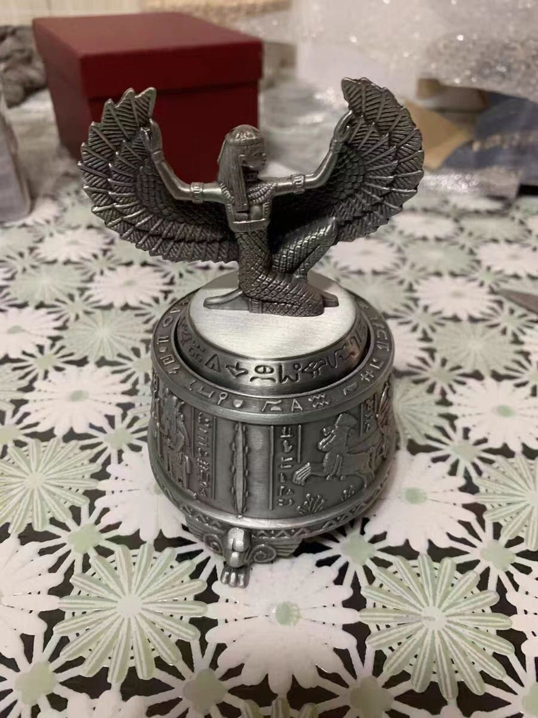 Retro Exquisite Music Box, Angel Music Box, Retro Birthday Gift Music ...