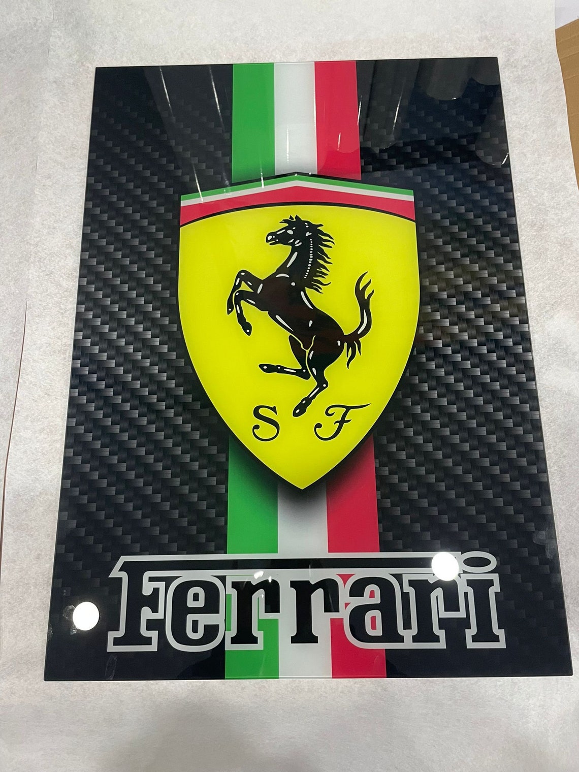 Tempered Glass Wall Art, YZF R1 Design, Custom Design, Gamıng Room ...