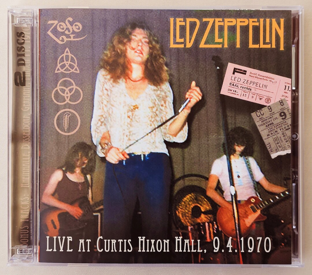 Led Zeppelin - Live at Curtis Hixon Hall, April 9, 1970 2 X CD - Etsy