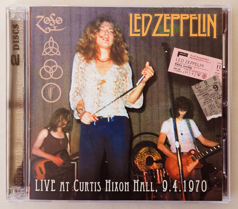 Led Zeppelin - Live at Curtis Hixon Hall, April 9, 1970 2 X CD - Etsy