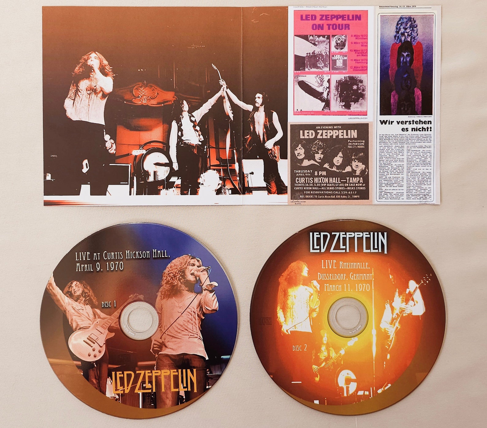 Led Zeppelin - Live at Curtis Hixon Hall, April 9, 1970 2 X CD - Etsy