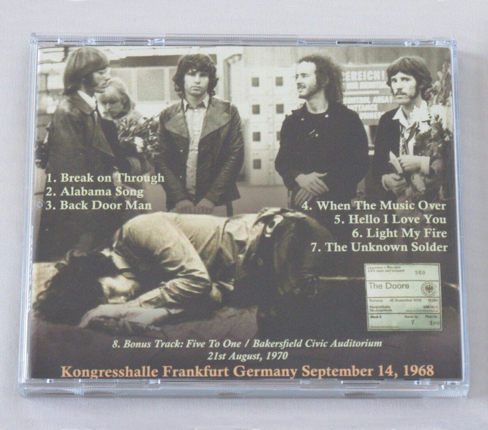 THE DOORS - Kongresshalle Frankfurt Germany, Live September 14, 1968 CD ...