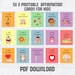Kids Affirmation Cards: 50 Printable Positive Mindset Cards (PDF) - Etsy